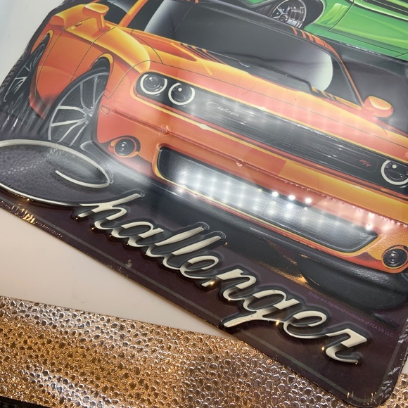 Dodge | Wall Decor | Dodge Challenger Muscle Car Line Up Embossed Metal ...
